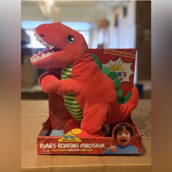 Toys | Official Ryans World Roaring Dinosaur Red Tyrannosaurus Rex | Poshmark